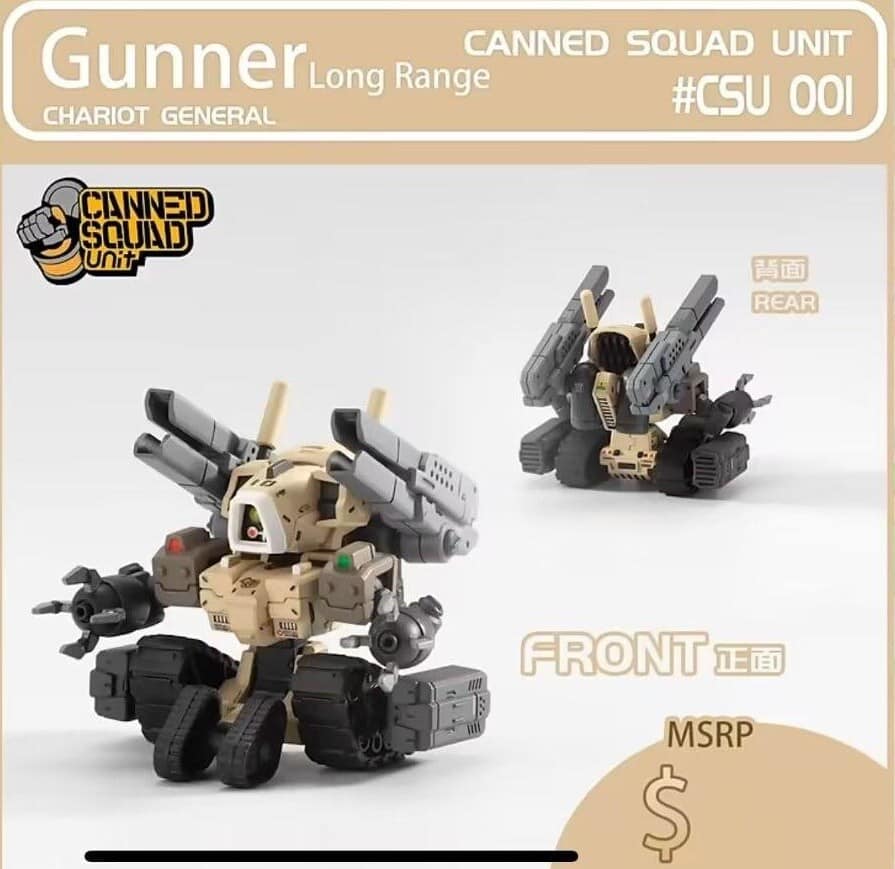 PRE-ORDER Canned Squad Unit - CSU#01 - Gunner Long Range - Chariot Gen