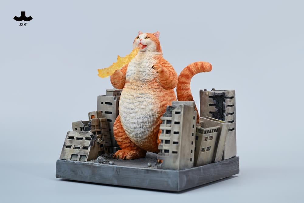 PRE-ORDER JXK Studio - Kitty Kaiju - Meowzilla: Destroyed City Diorama
