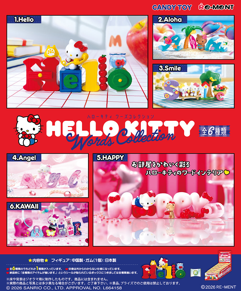 PRE-ORDER RE-MENT - Sanrio Characters Series - HELLO KITTY - Words Col