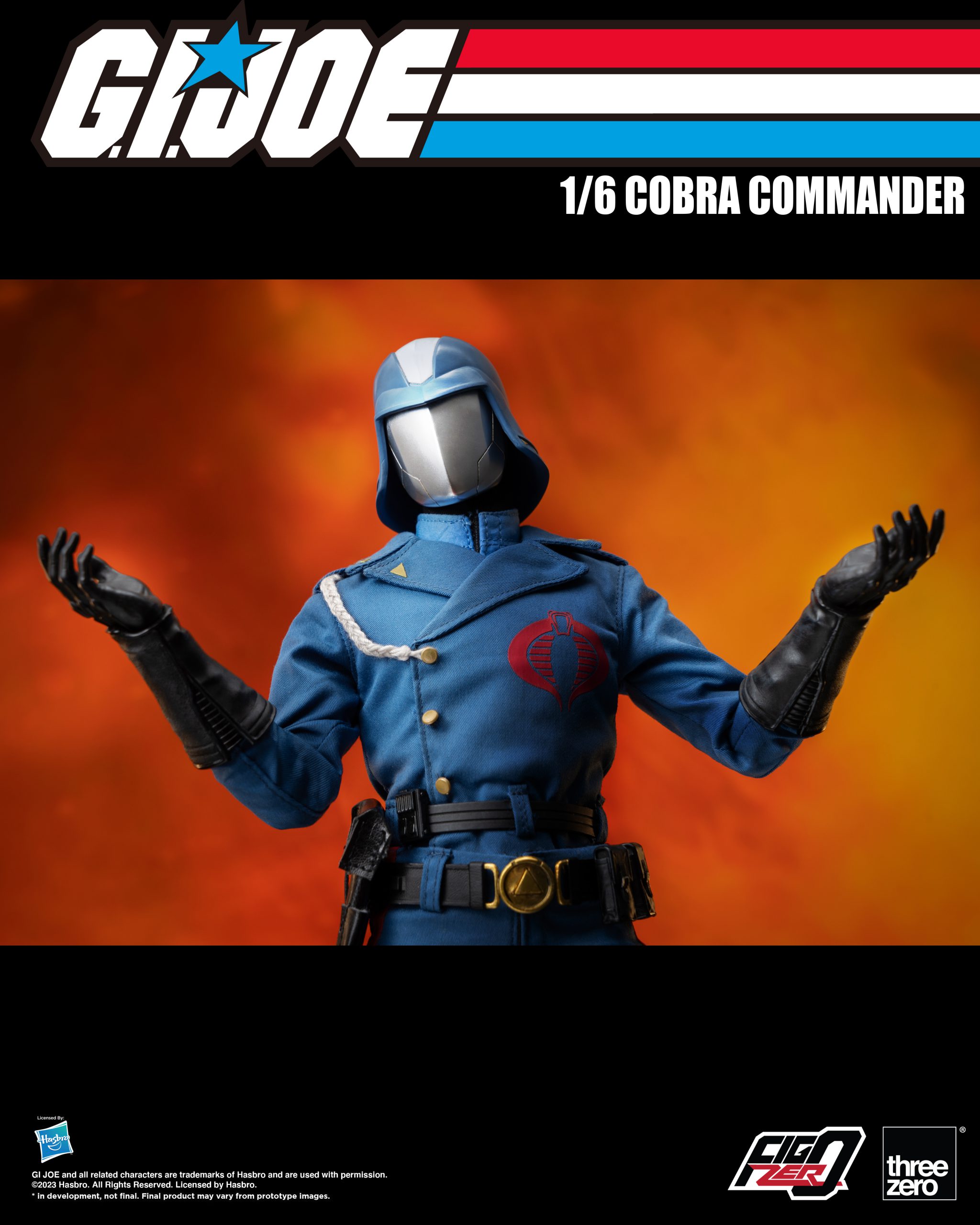 PRE-ORDER threezero - FigZero - G.I. Joe - Cobra Commander 1/6