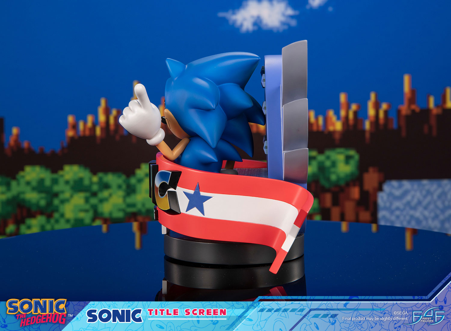 PRE-ORDER First 4 Figures - Sonic The Hedgehog - Sonic Title Screen