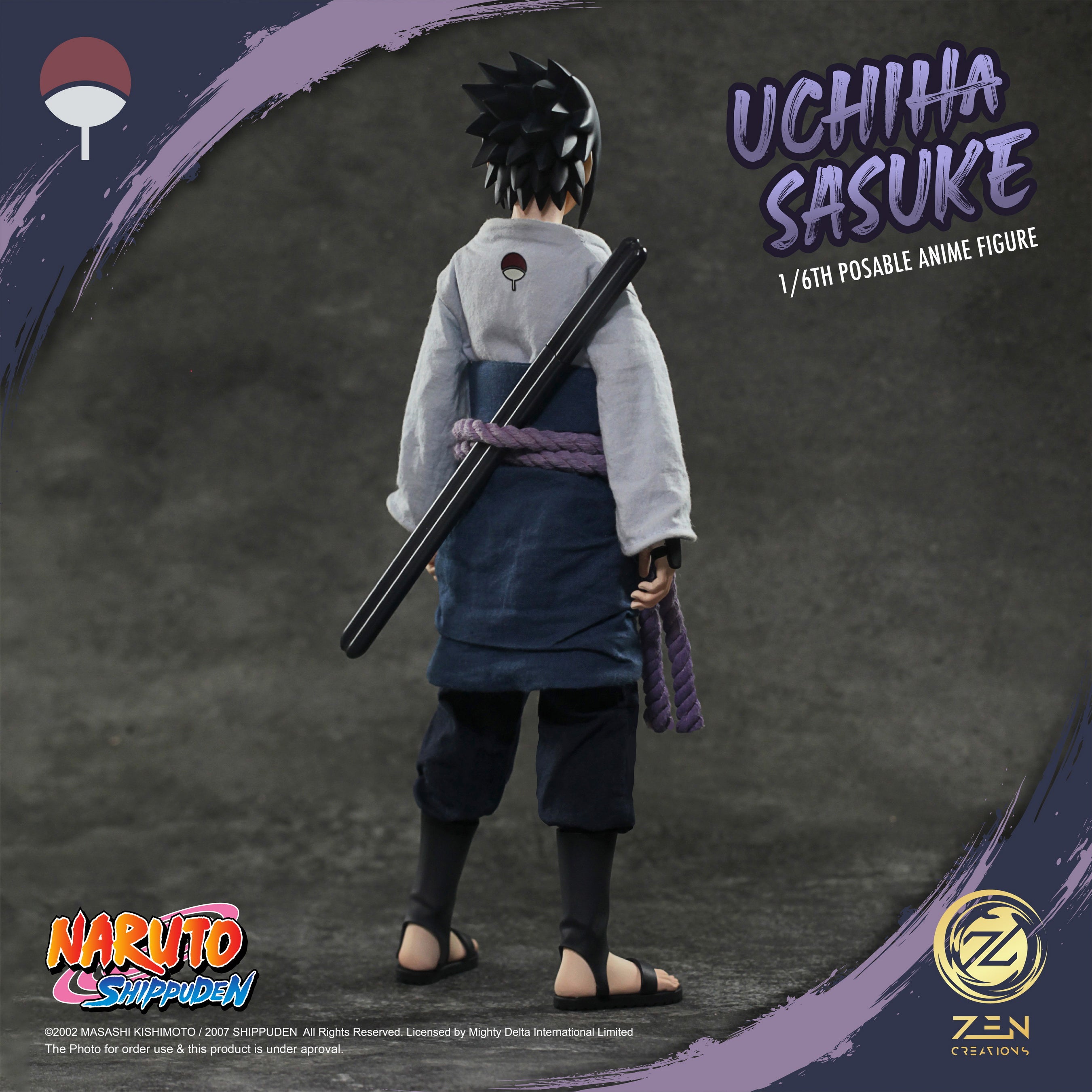 PRE-ORDER Posable Anime Figure - Naruto Shippuden - Uchiha Sasuke 1/6
