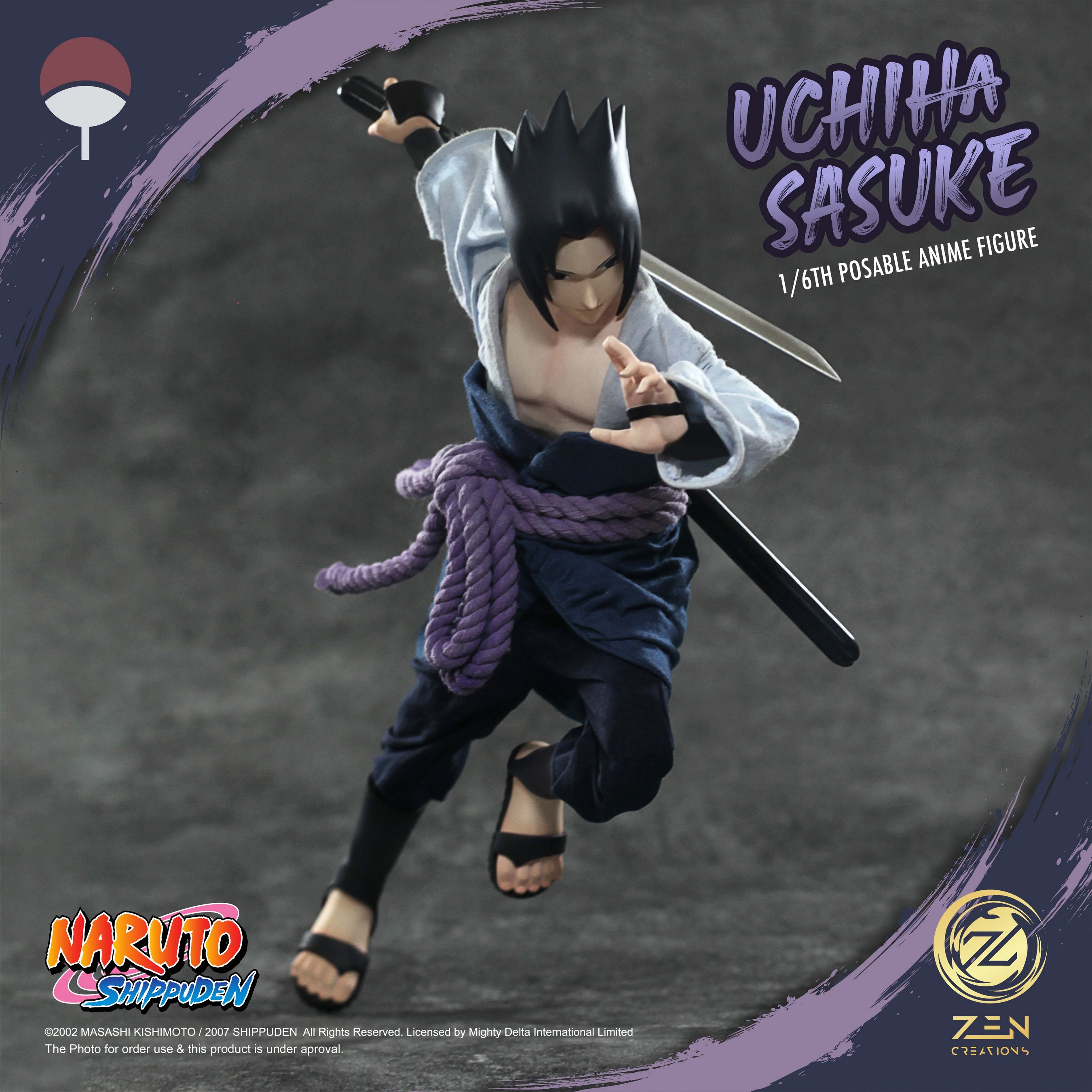 PRE-ORDER Posable Anime Figure - Naruto Shippuden - Uchiha Sasuke 1/6